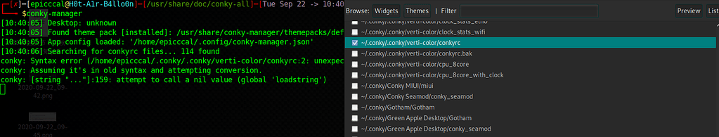 ( SOLVED ) LUA 更新导致 Conky-Manager 无法使用 - 闲聊 - ParrotSec中文社区